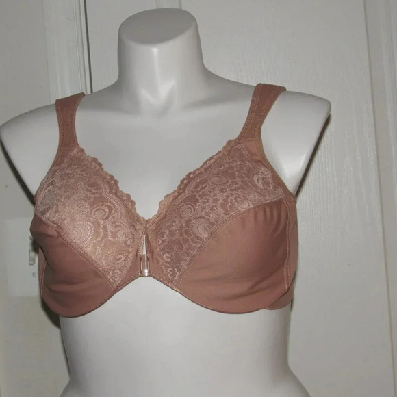 Glamorise | Intimates & Sleepwear | Glamorise Lace Underwire Tan Bra ...